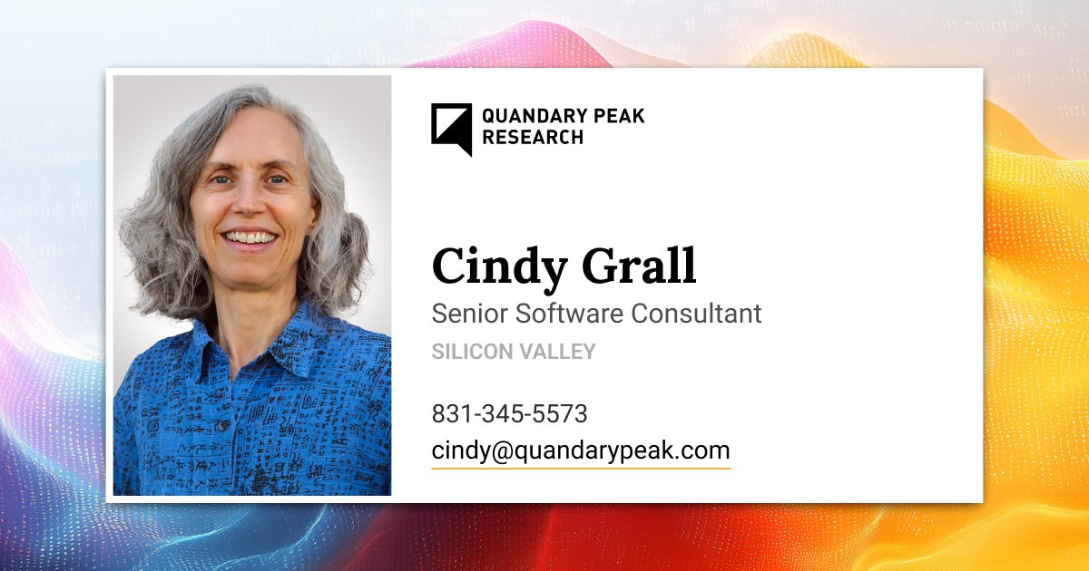 Cindy Grall | Senior Software Consultant | Quandary Peak Research